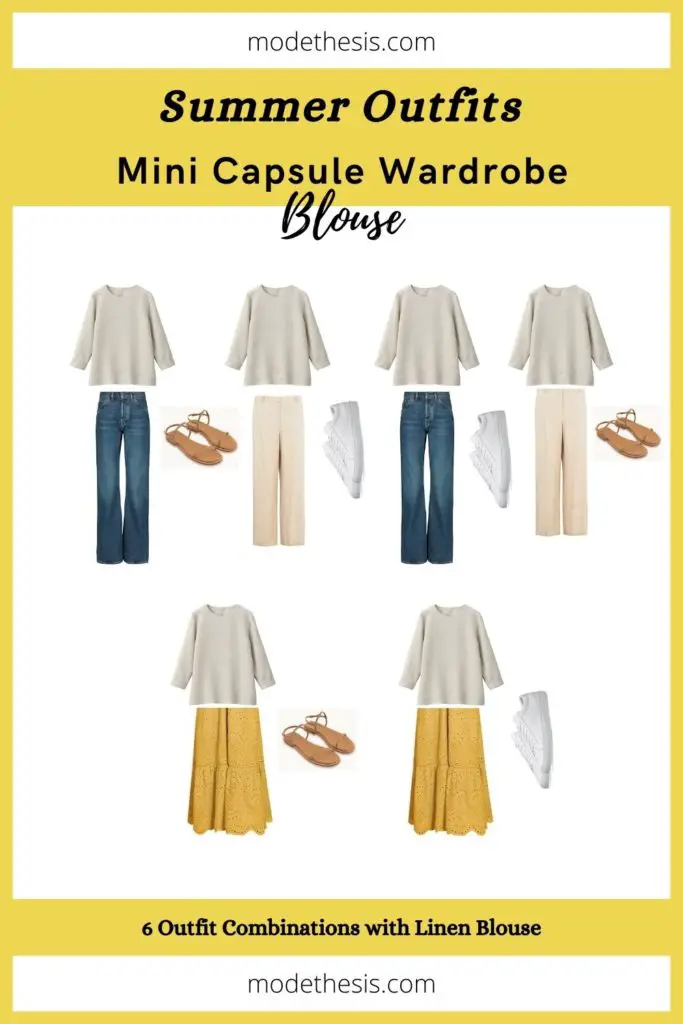 Mini Capsule Wardrobe for Summer: 10 Pieces & 26 Outfits - Mode Thesis