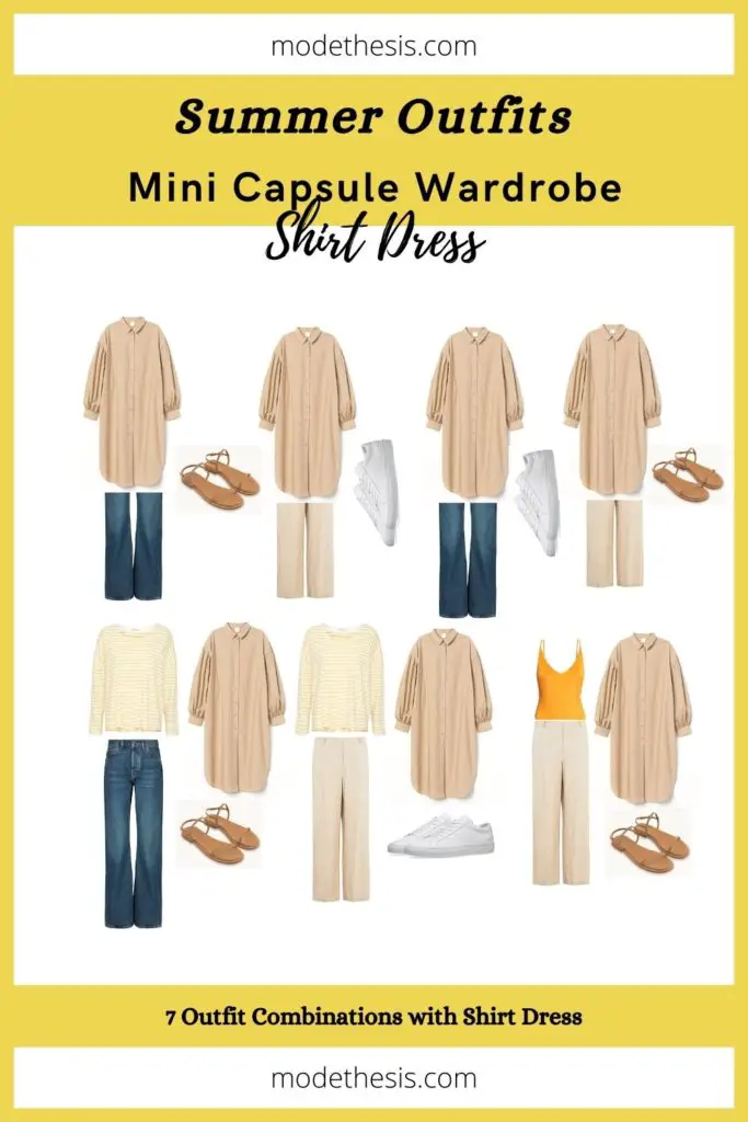 Mini Capsule Wardrobe for Summer: 10 Pieces & 26 Outfits - Mode Thesis